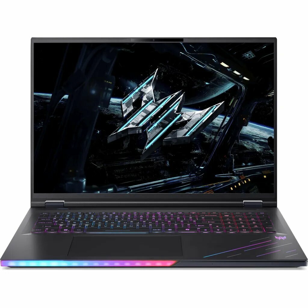 Ноутбук игровой Acer Predator Helios 18 AI PH18-73-98UM, 18", IPS, Intel Core Ultra 9 275HX 2.7ГГц, 24-ядерный, 32ГБ DDR5, 1ТБ SSD, NVIDIA GeForce RTX 5080 для ноутбуков - 16 ГБ, без операционной системы, черный [nh. qvzcd.008]