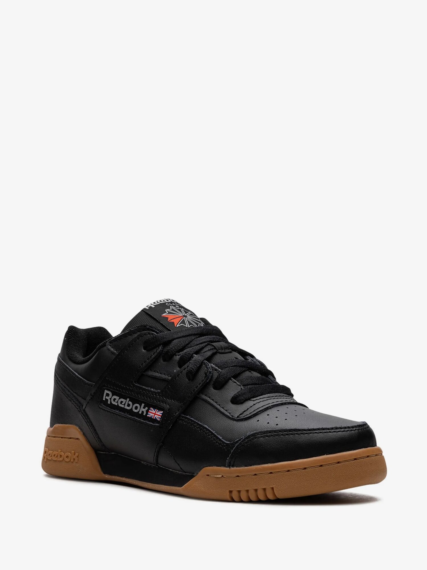 Кроссовки Reebok Workout Plus Black/Gum, размер 13.5 US, черный — фото 1