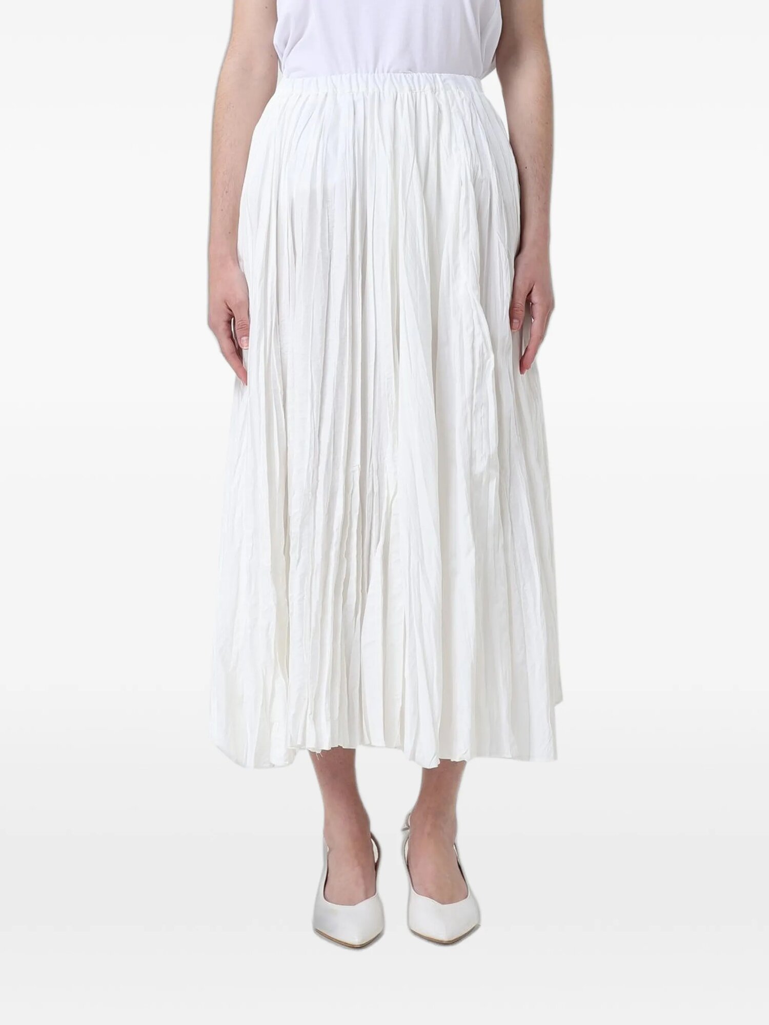 Юбка Plissé-effect maxi skirt