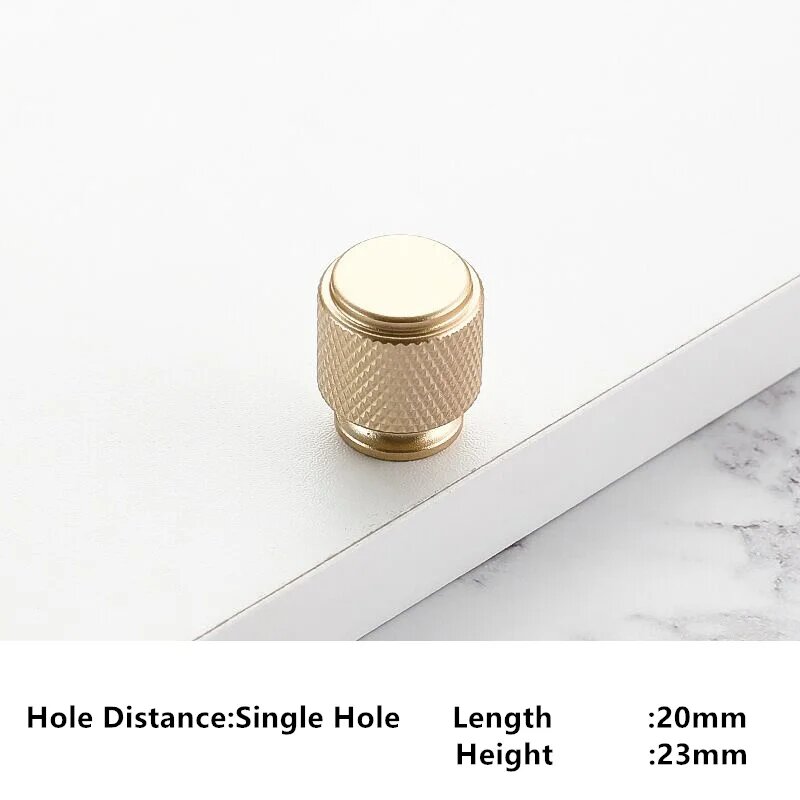 Ручки для шкафов золотистые, 20x23 мм, Single Hole, Color: Бежевый