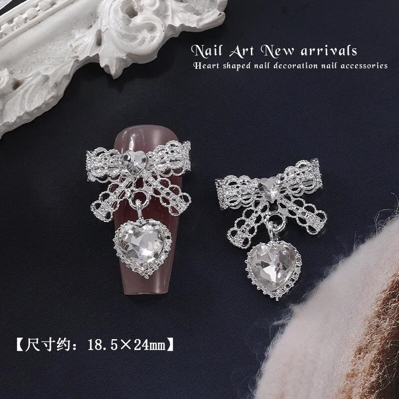 10 шт. металлических бантиков для дизайна ногтей Taste-girl 10pcs, J665