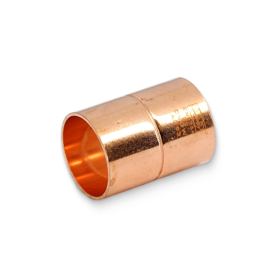 Муфта равнопроходная 22 мм под пайку EFFEBI, медь (HR5270A222200)
