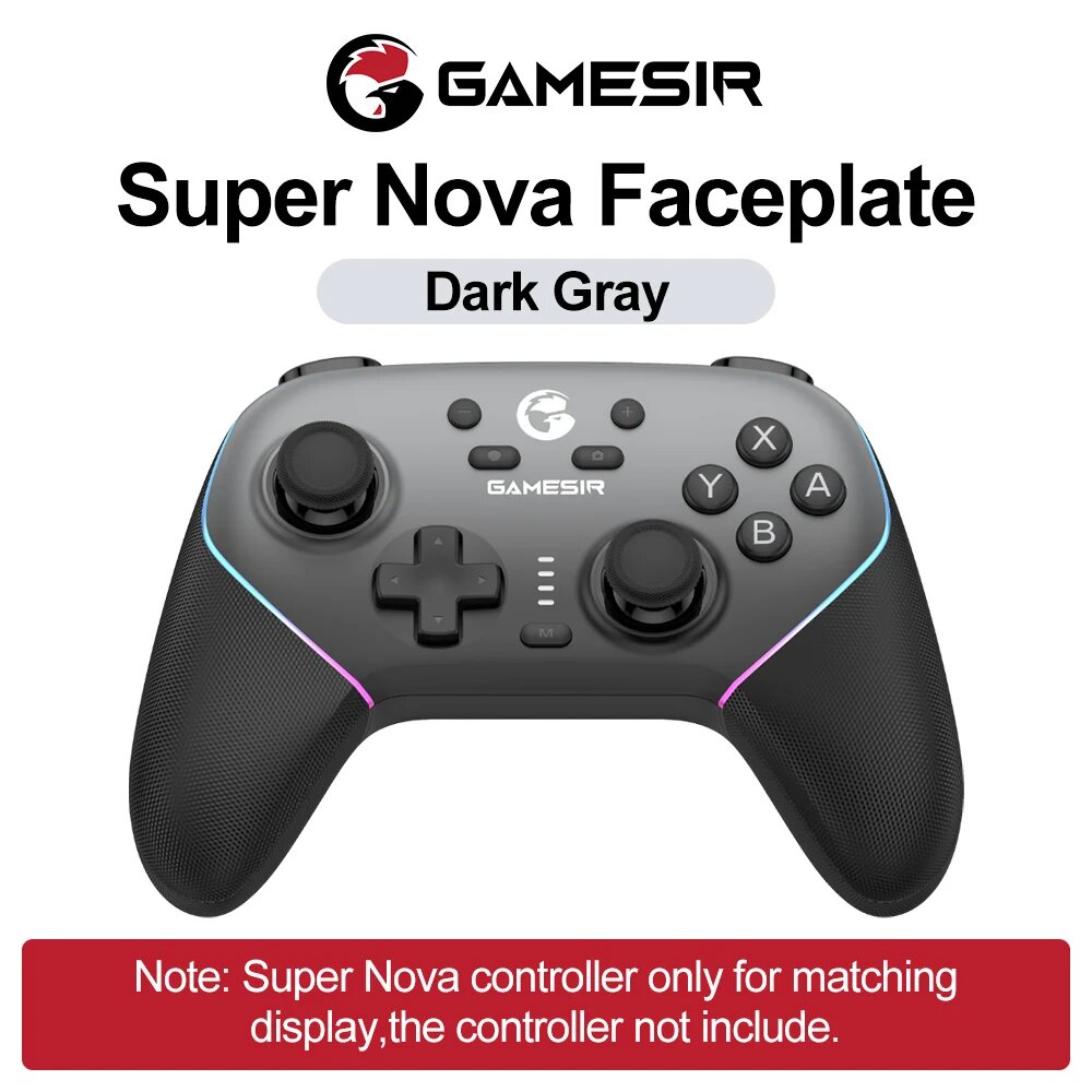 GameSir Super Nova Faceplate магнитный чехол Черный, Серый, Dark Gray