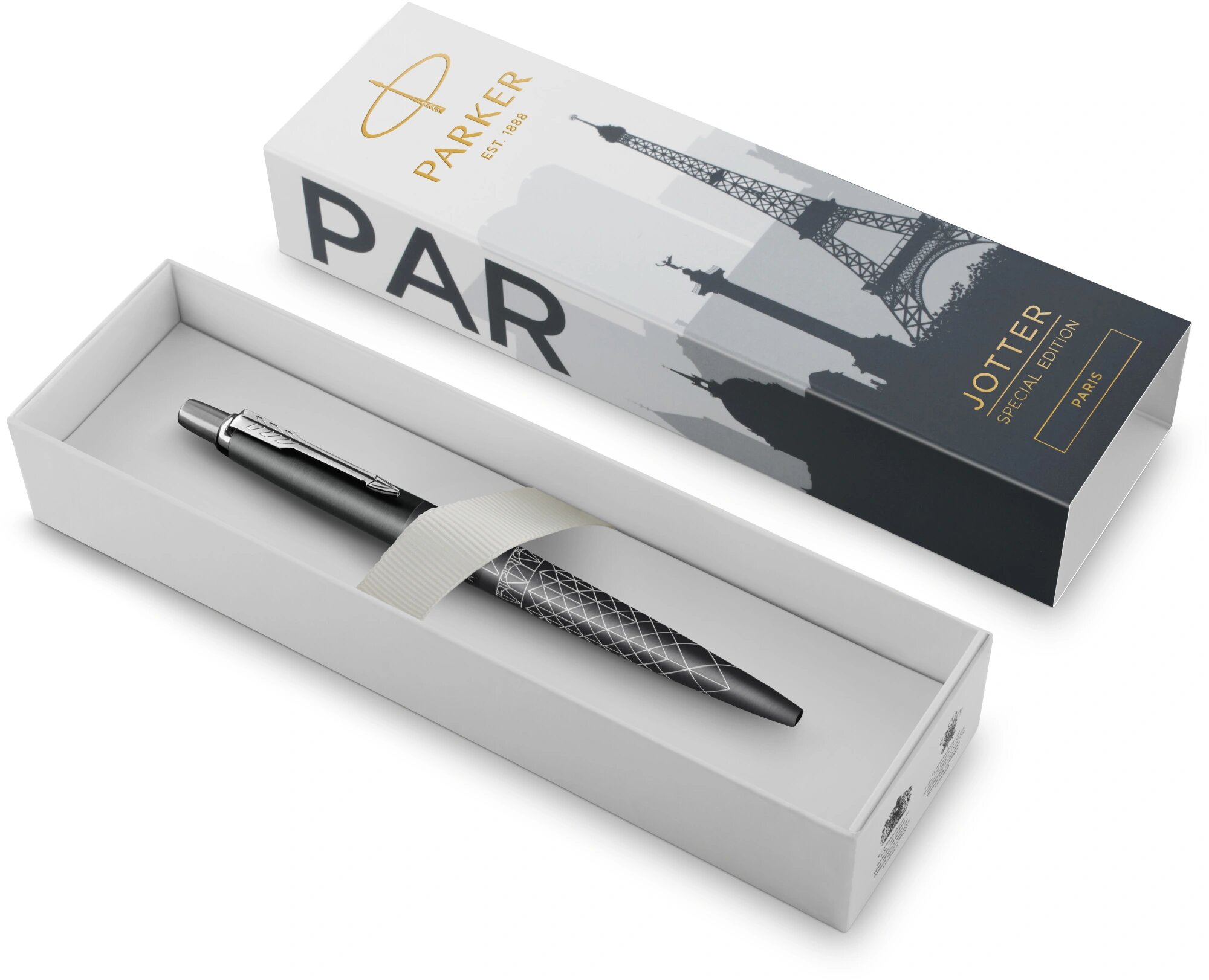 Ручка шариков. Parker Jotter Global Icons SE Paris K179 (2221601) серый мет. M подар. кор