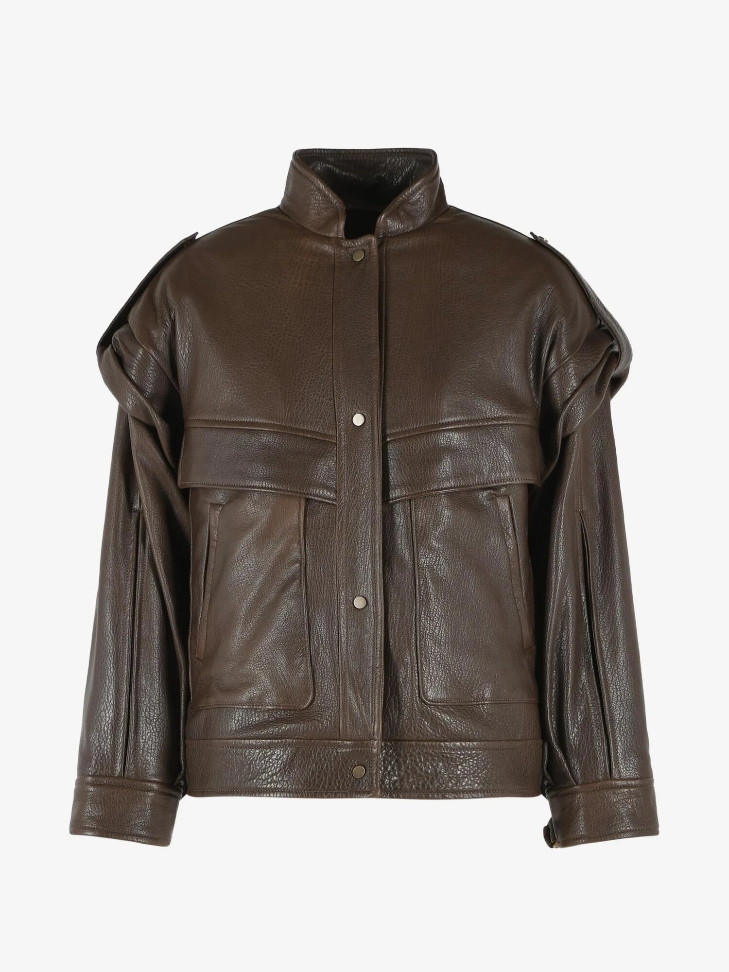 Куртка Leather bomber jacket