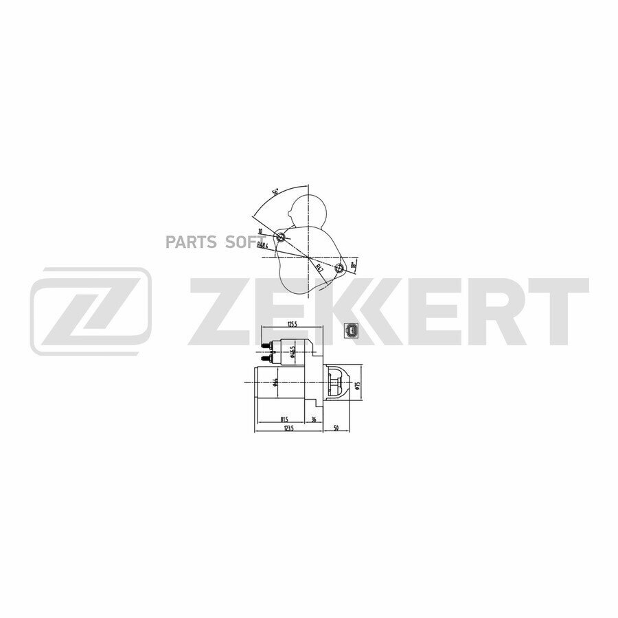 Стартер Hyundai Solaris II 17- i30 II 16- Kia Rio IV 17- Ceed III 18- Stonic 18- Xceed 19- от официального дистрибьютора, ZEKKERT, артикул AN1077