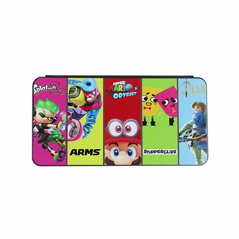 Организатор для 24 картриджей Nintendo Switch с магнитным замком, вместимость для игровых карт, красный