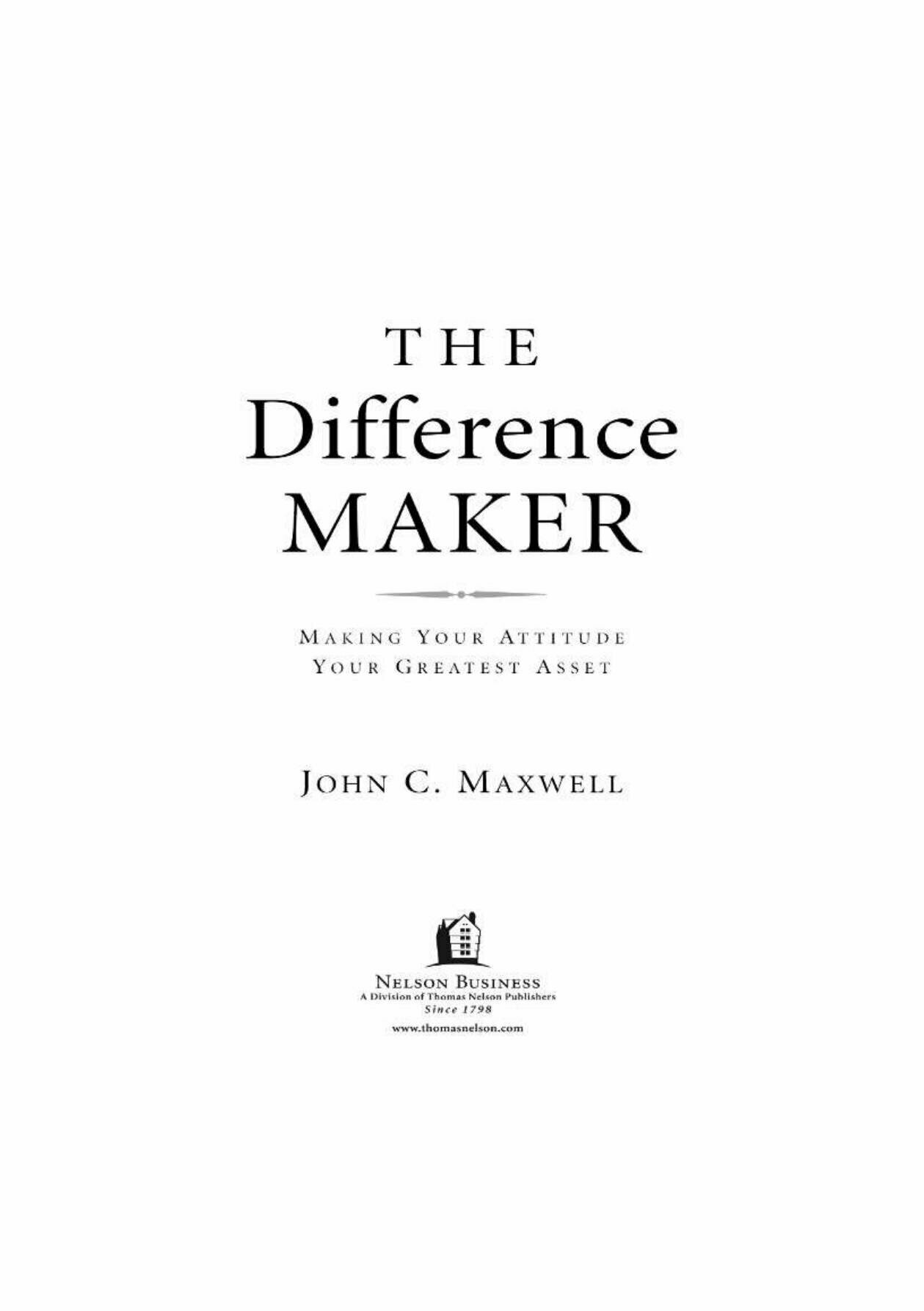 The Difference Maker (International Edition) — фото 1