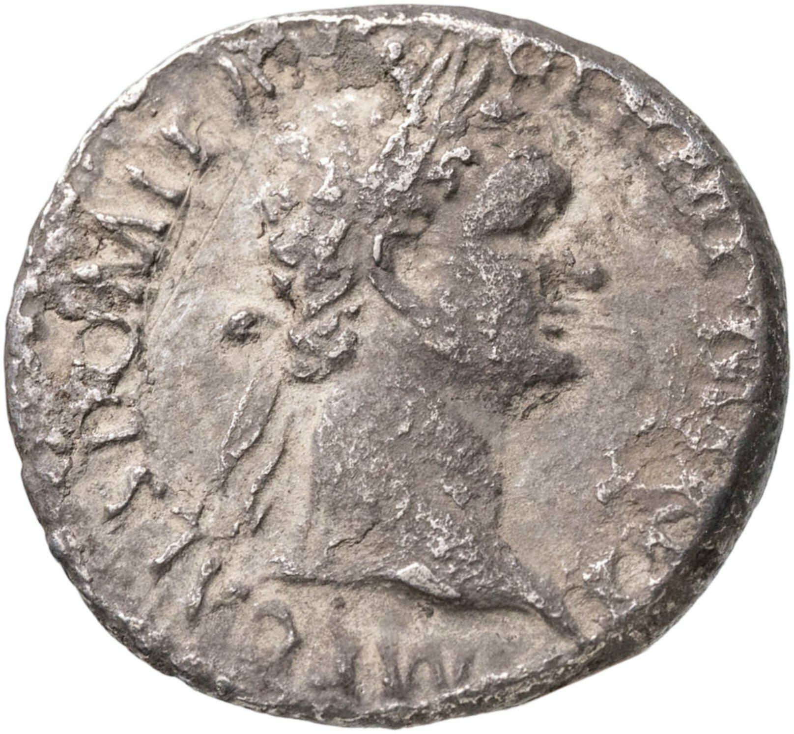 Римская империя Домициан, 81-96гг Денарий , Серебро, в сохранности F-VF