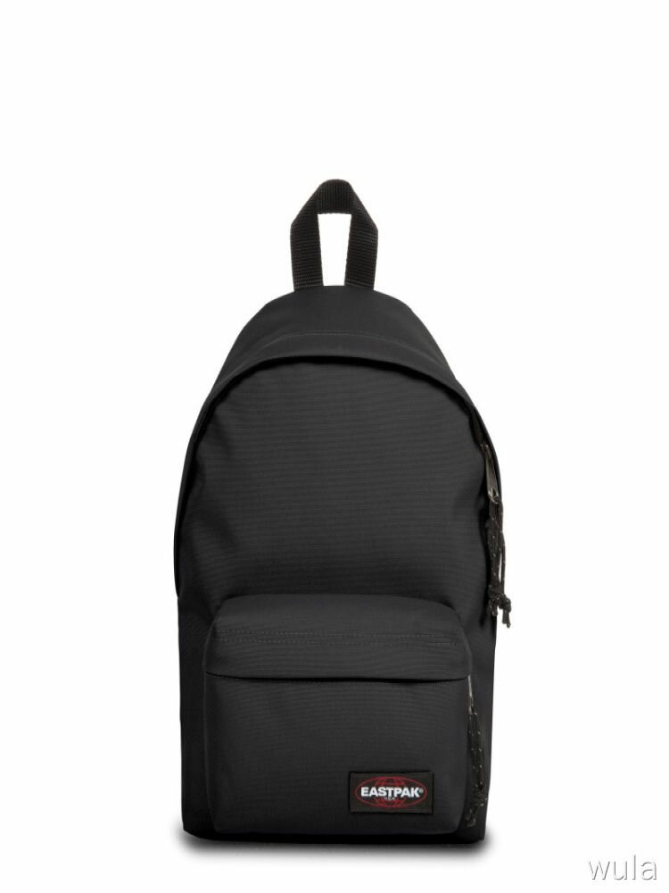 Рюкзак Eastpak черный с передним карманом для студентов и повседневного использования