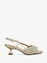 Сандалии Pedro Miralles Woven slingback heeled sandals, размер 41, золотистый