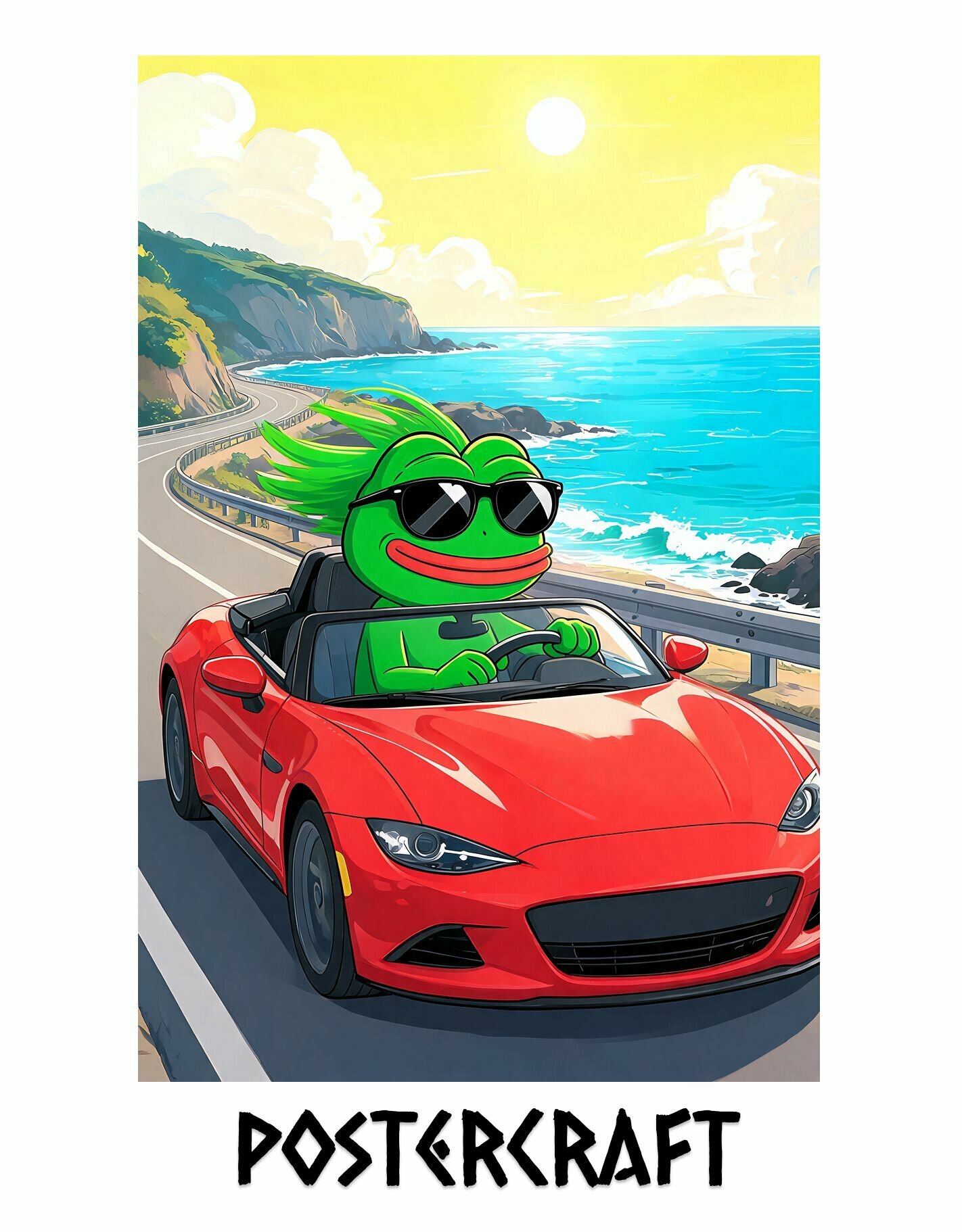 Постер "Лягушонок Пепе, Pepe", 29.7х42см, А3, глянцевый