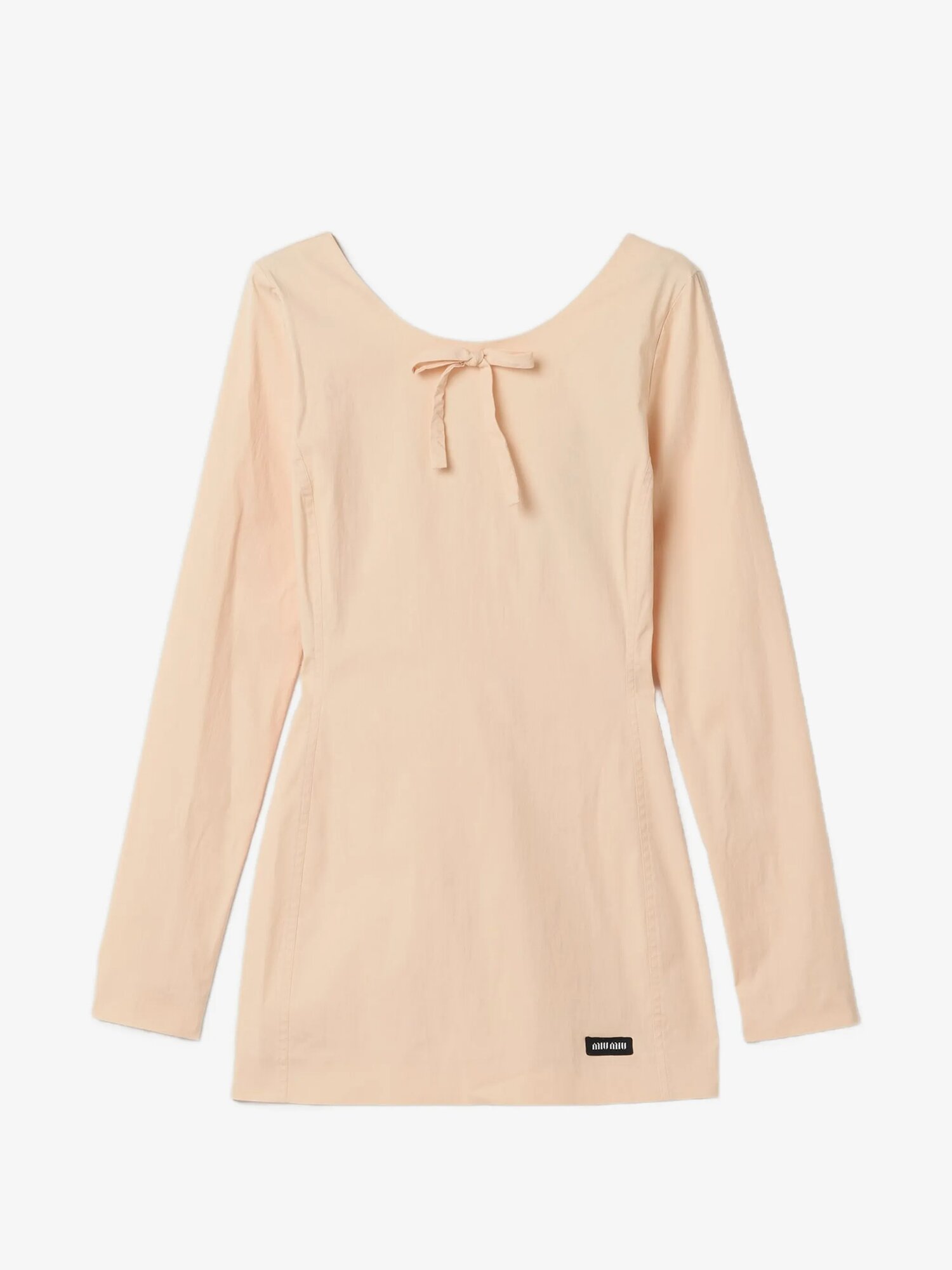 Платье Miu Miu Stretch poplin mini-dress