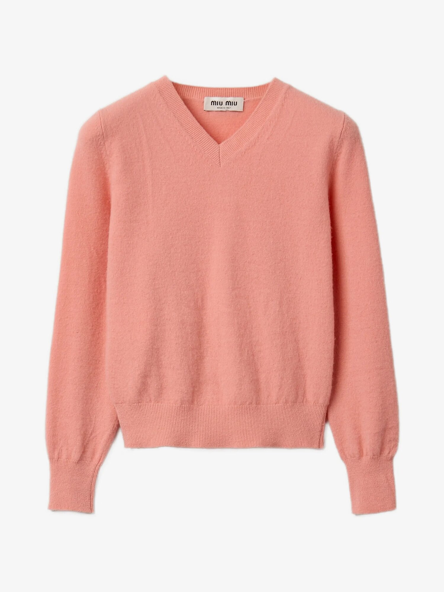 Кардиган Miu Miu V-neck wool cardigan, размер 44, розовый