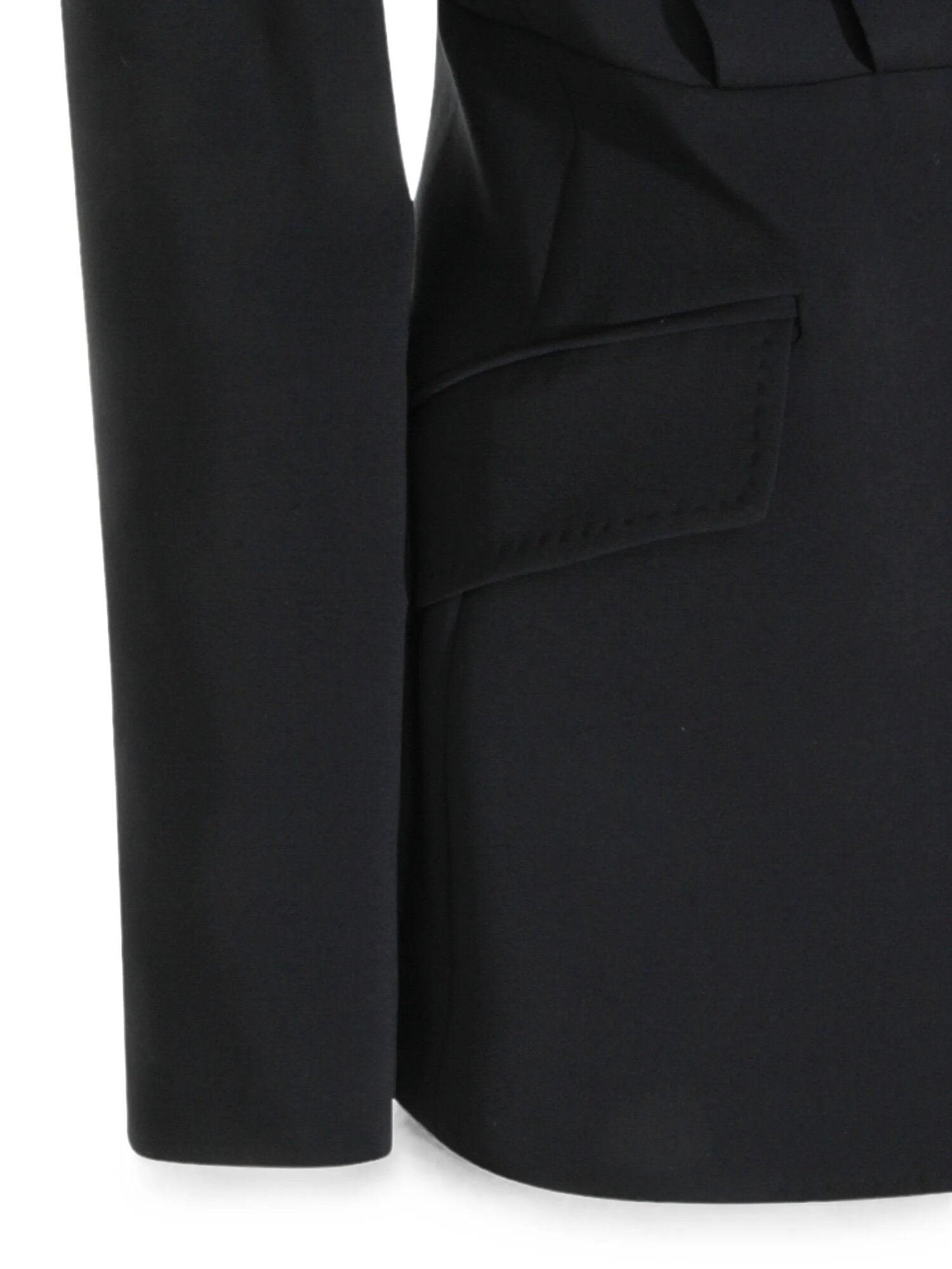 Куртка Max Mara Single-breasted compact cady jacket - midnight blue, размер 42, синий — фото 1