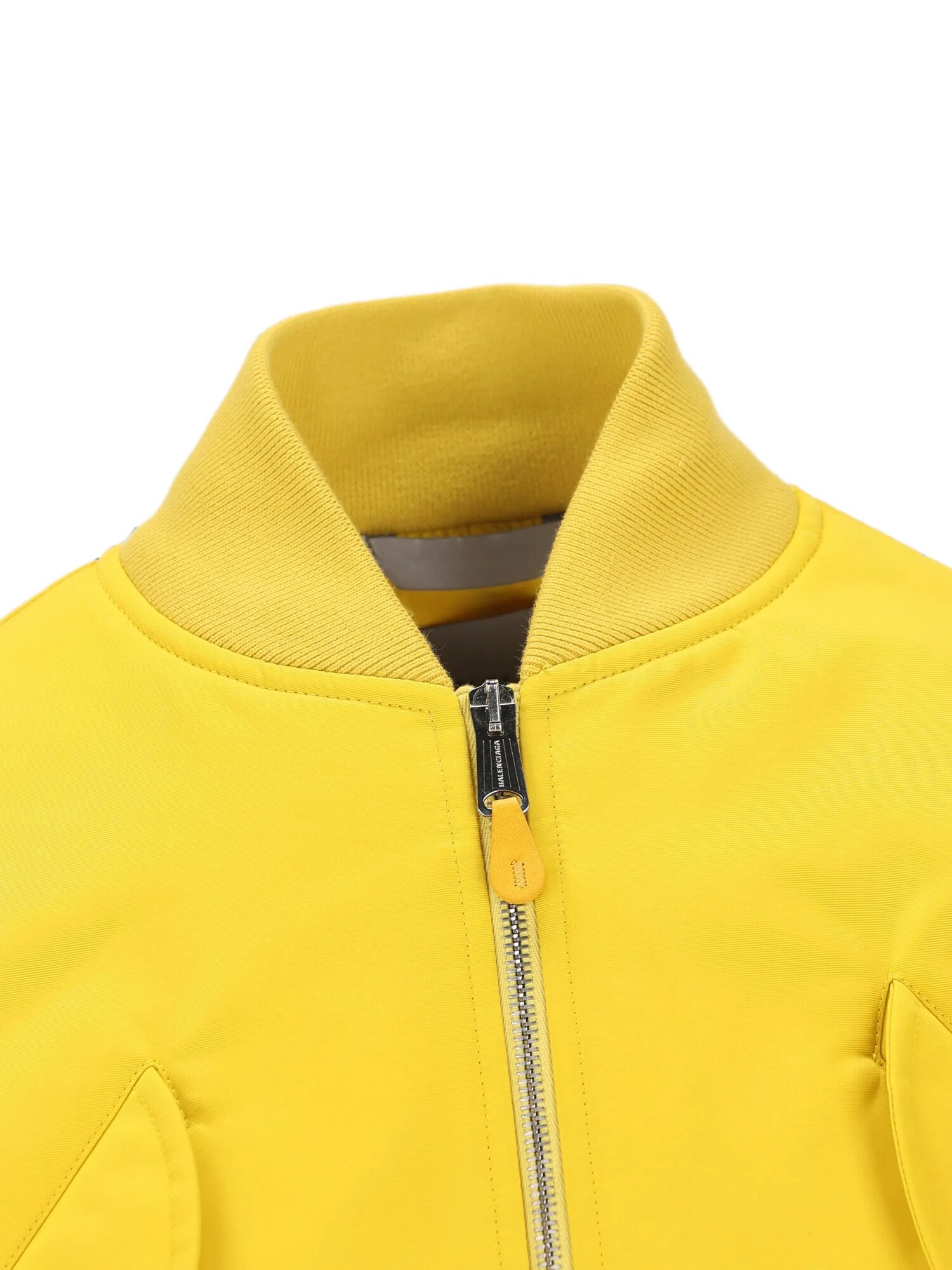 Куртка BALENCIAGA Cropped oversized bomber jacket, размер 38, желтый — фото 1