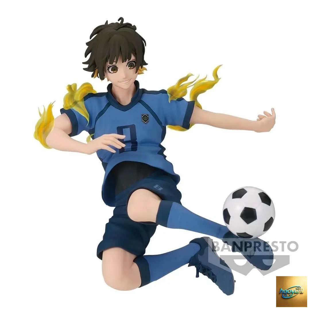 Аниме Фигурка BANDAI Banpresto Синяя Тюрьма: Блю Локr (Blue Lock) , Мэгуру Батира 160mm