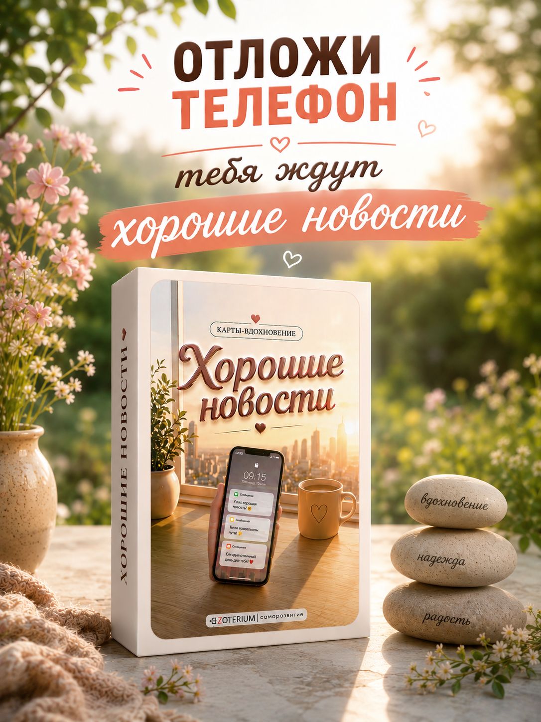 Метафорические карты с посланиями на каждый день Хорошие новости, карта дня