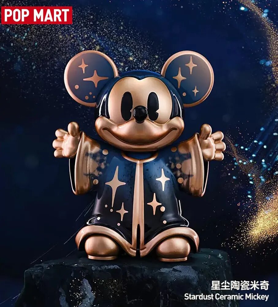 100% Original оригинал POP MART - Disney Mickey Boundless Creativity Series Figures, Подарки, Stardust Ceramic Mickey 1 шт