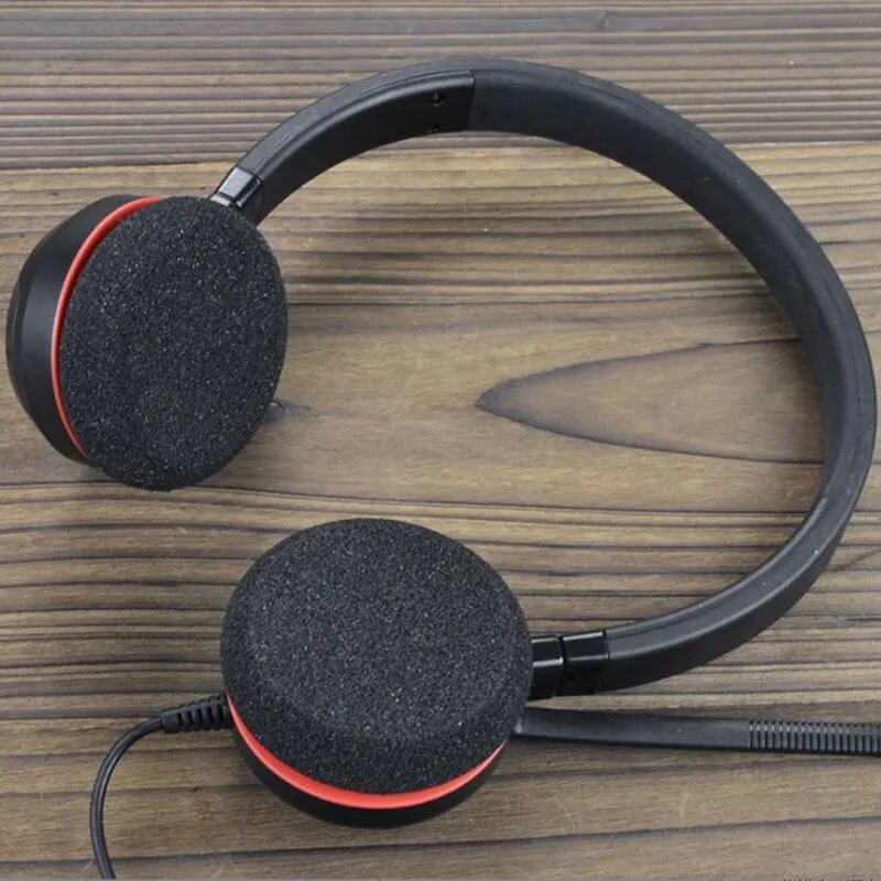 Сменные амбушюры для гарнитуры Jabra Evolve 20/30/40/65 мягкие из поролона с эффектом памяти, накладки на уши.