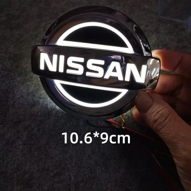 Шильдик эмблема ниссан светящаяся 5D 12V для автомобилей Nissan