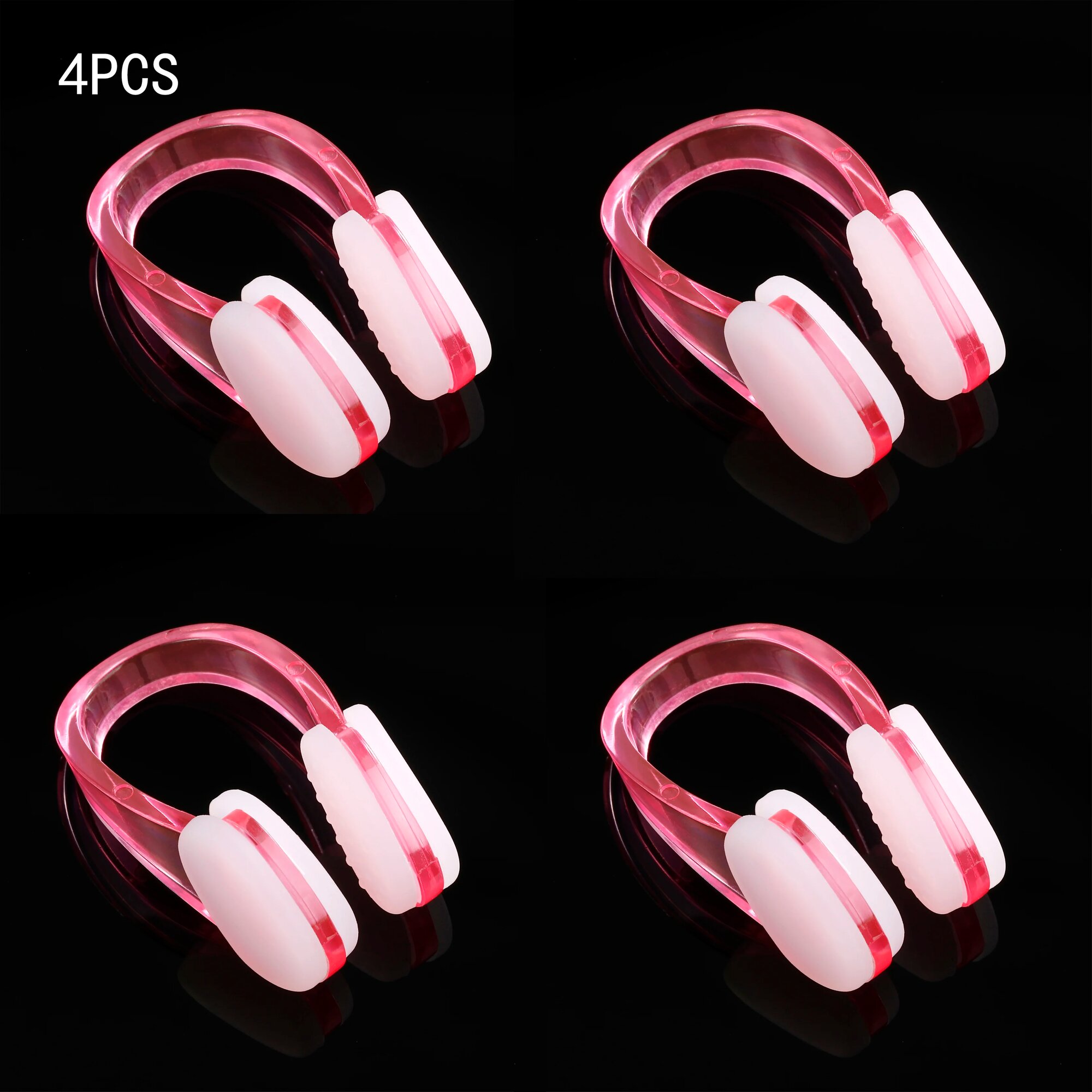 Профессиональные зажимы для носа для плавания Розовый, 4PCS-pinkish blue1