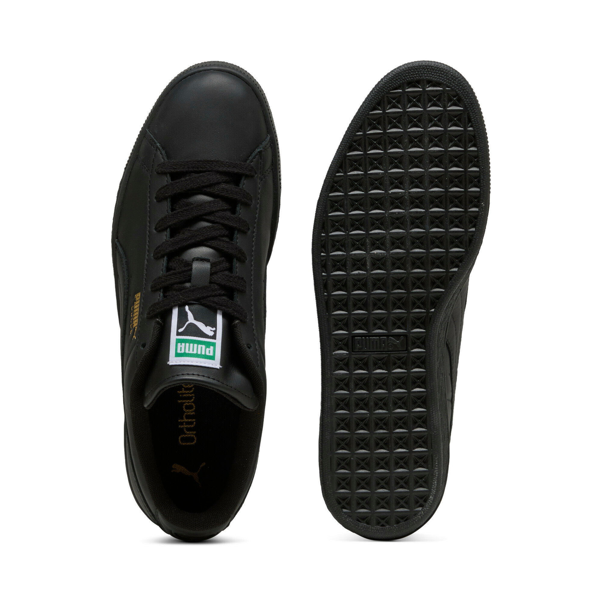 Кроссовки PUMA Suede, полнота 6 (RU)/ на среднюю стопу, размер 8.5K, черный — фото 1