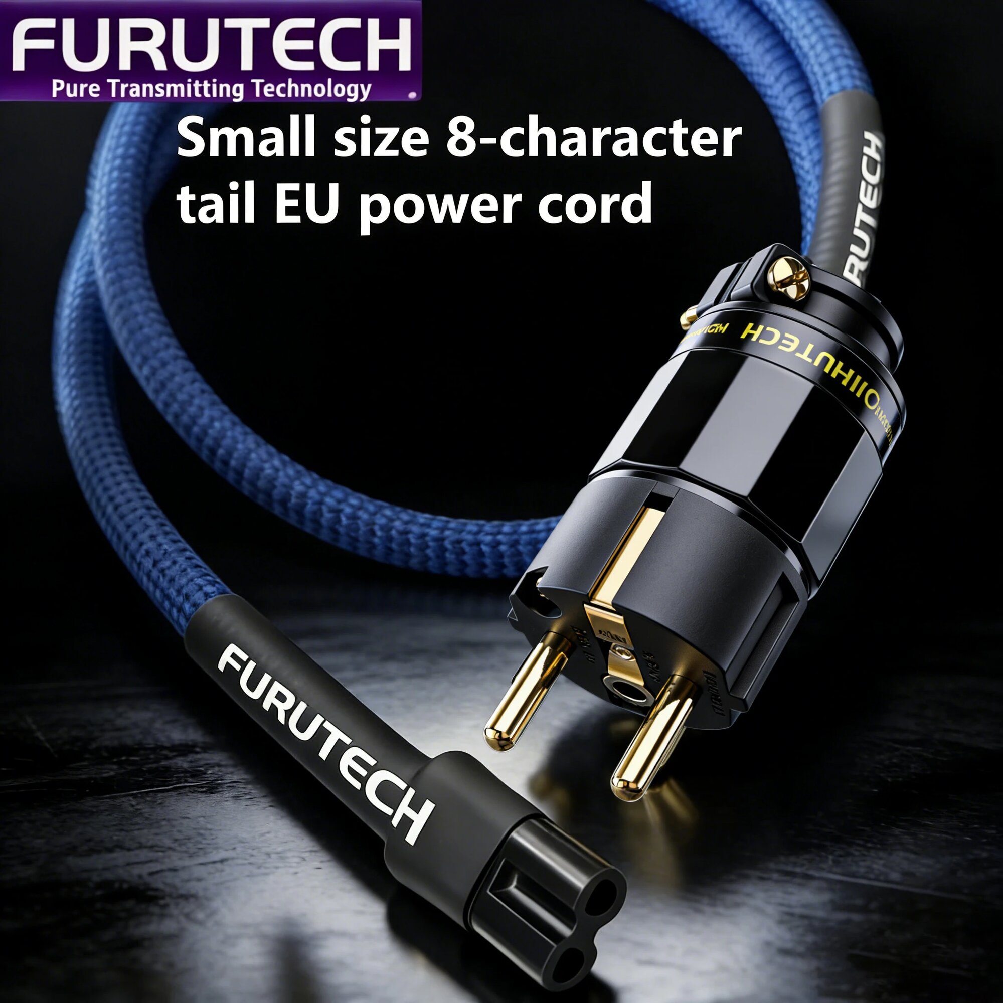 FURUTECH EU кабель питания, 2 м, фиолетовый