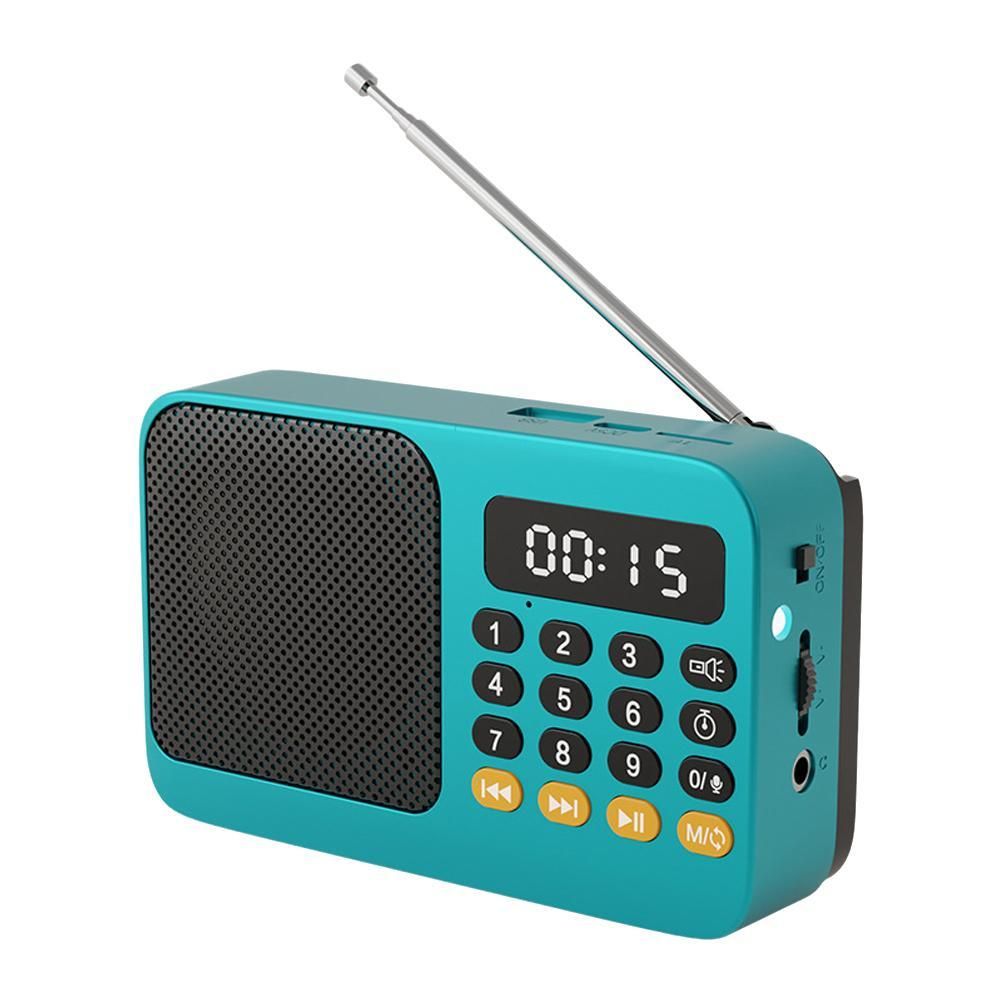 Портативное FM-радио, динамик с картой Bluetooth, перезаряжаемый плеер