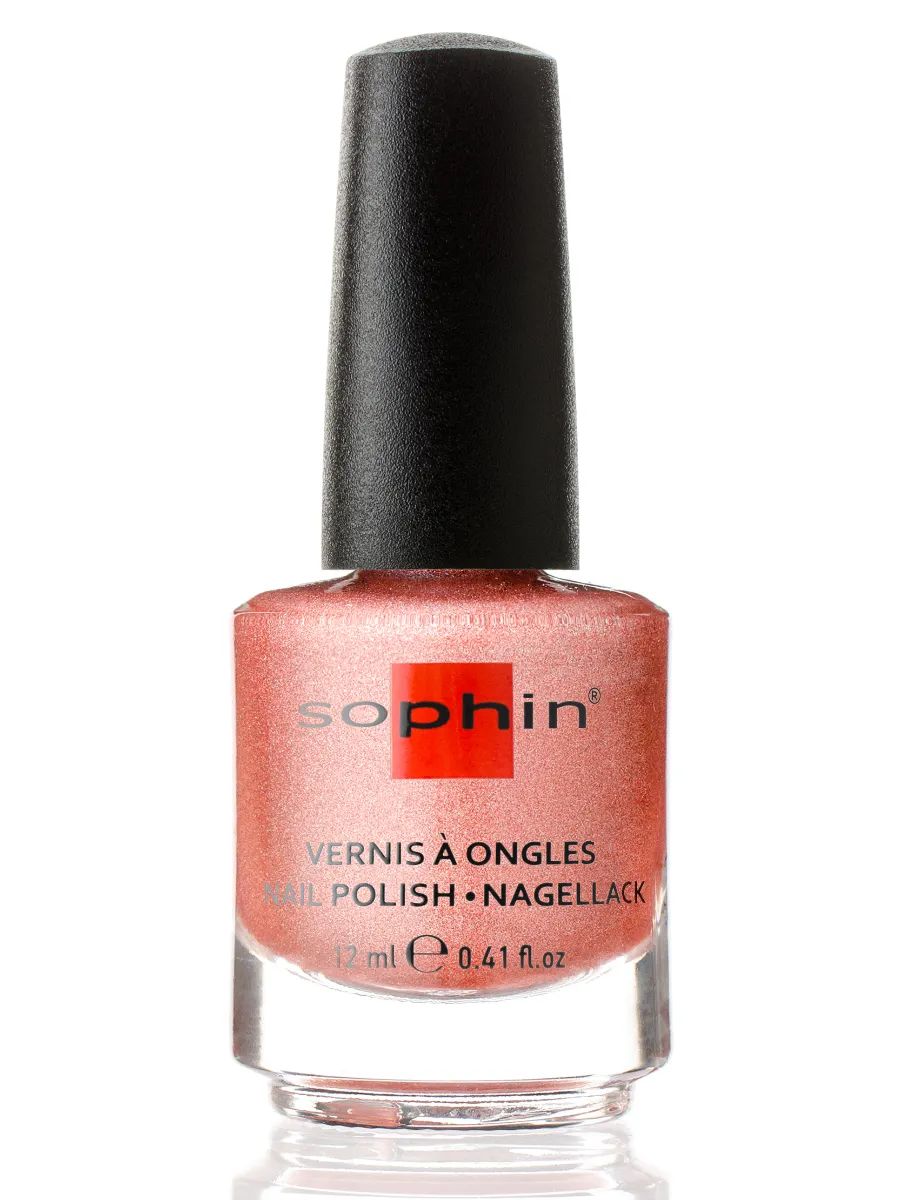 Sophin Лак для ногтей укрепляющий без лампы тон 0378, 12 мл "Copper Rose"