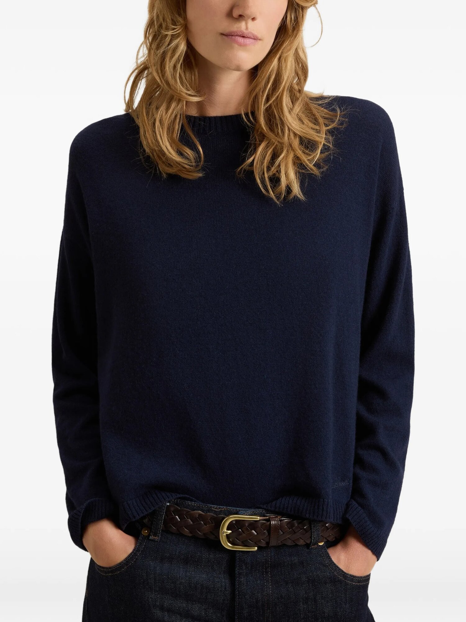 Свитер Woolrich Crew-neck sweater, размер 42, , blue — фото 1