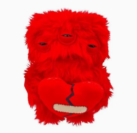 Плюшевая игрушка Фагглер 23 см, монстр Пикми с сердцем. Fuggler Love Fugg, плюшевая игрушка Фагглер, подходит для девочек, мальчиков и влюблённых, красная