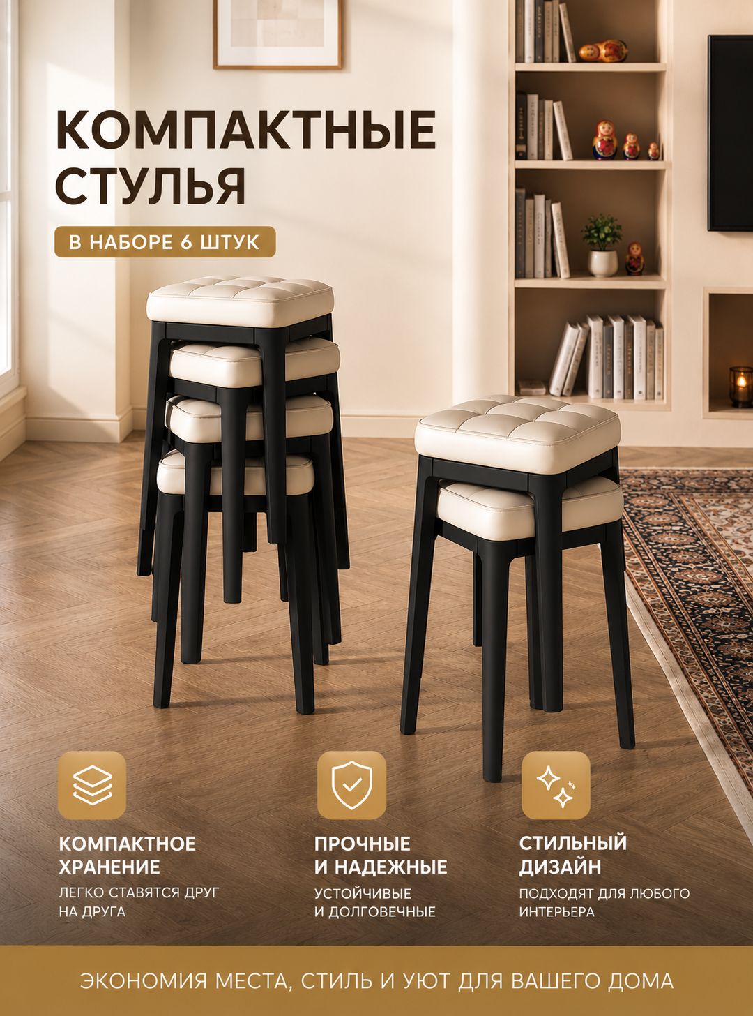 Табурет, 6 шт.