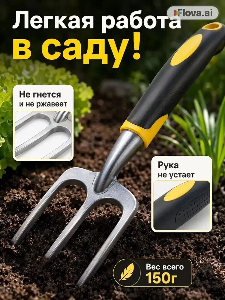 Набор садовых инструментов 1 шт нержавеющая сталь металлическое лезвие, черенок в комплекте