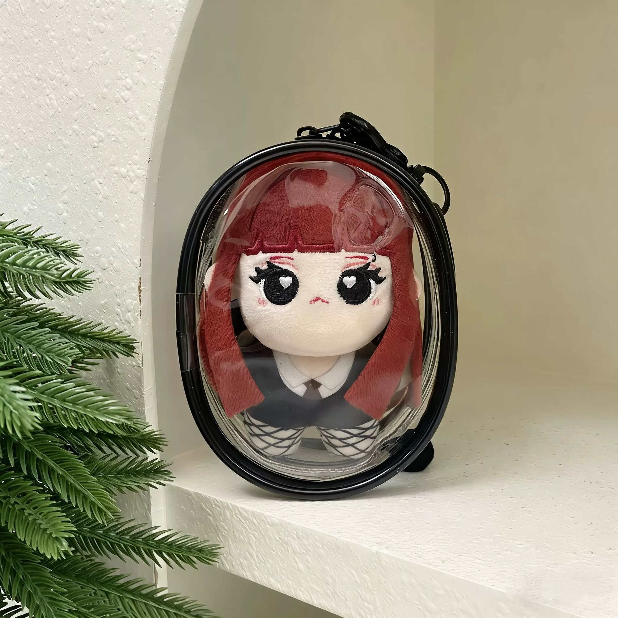 Коллаборация Miniso и Дженни: хлопковая кукла-брелок для сумки, 10 см, 10 см, для хранения куклы Miniso Ruby. Черный -
