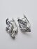 Серьги БРЮС, серебро, 925 проба, фианит, , серебристый