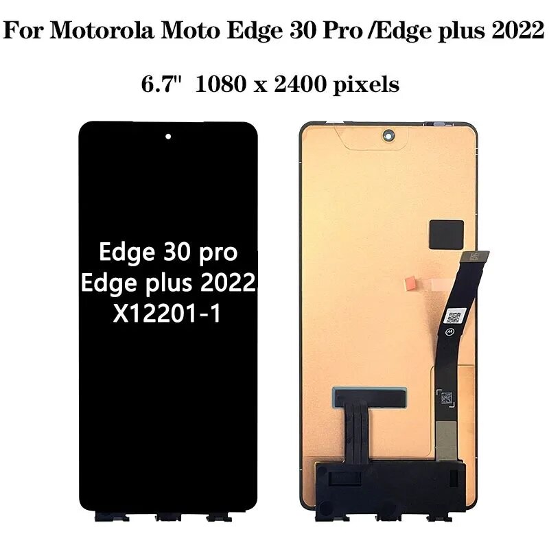 6,7-дюймовый OLED-дисплей для Motorola Edge 30 Pro, Edge Plus 2022, Edge+ (2022), XT2201-1, панель управления с сенсорным экраном и ЖК-дисплеем.