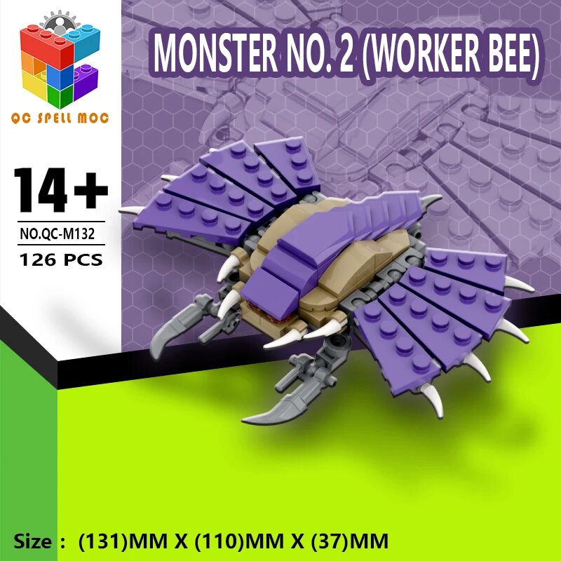 Spell MOC Monster No.2 Worker Bee, 126 pcs, ZG002