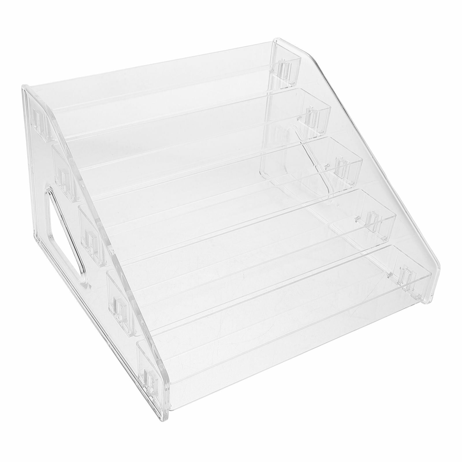 Прозрачный акриловый выставочный стенд с 5 ярусами