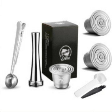 Набор для трамбовки iCafilas, капсула для кофе, многоразовая металлическая чашка, инструмент для наполнения твердым порошком