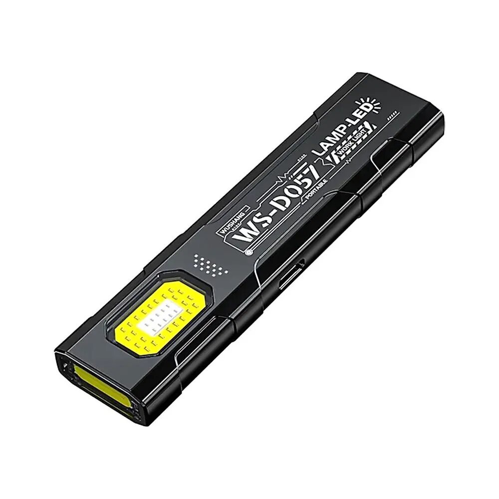 Фонарь ручной WS-D057 LED 550 люмен 5 режимов освещения регулировка яркости и цветов черный — фото 1