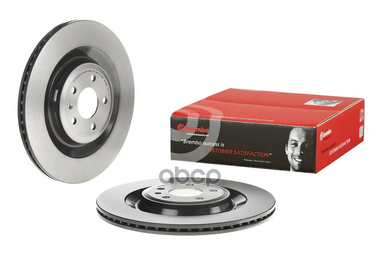 Диск тормозной AUDI S6 12-18/A7 10-18/A8 09-18 задний вент. D 356мм. Brembo арт. 09C17011