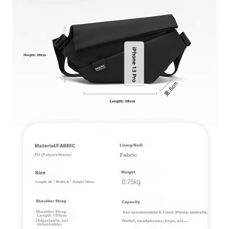 Сумка MARK FAIRWHALE, black — фото 1