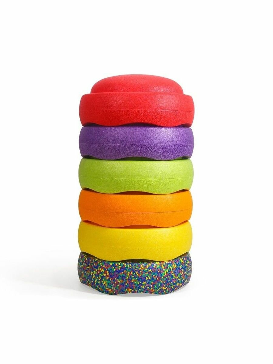 Балансир для детей/Балансировочные полусферы детские для свободной игры 6шт. круговой