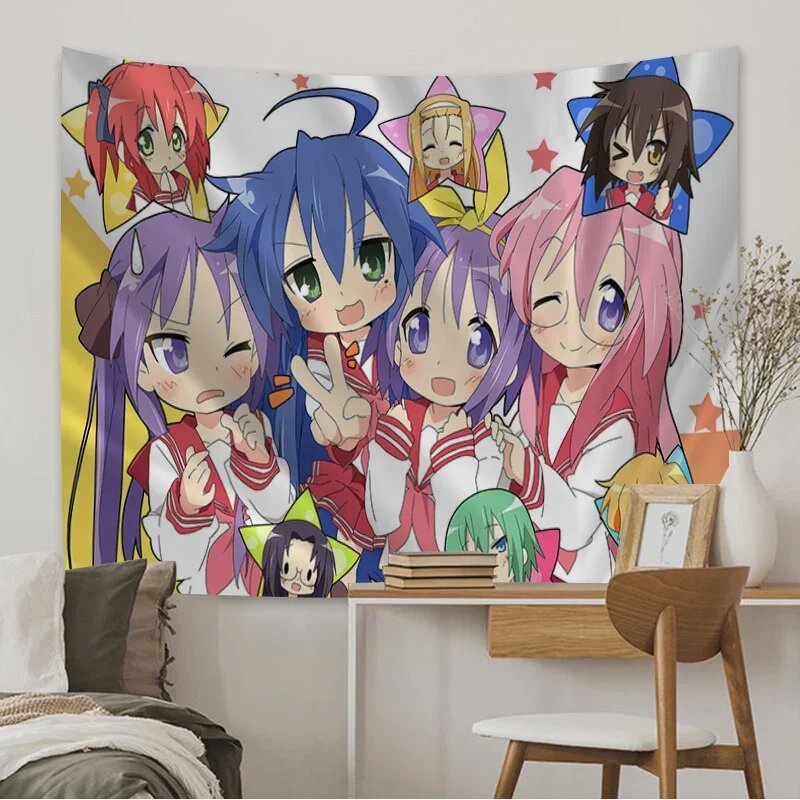 Настенный Гобелен Lucky Star Izumi Konata, Декор для дома