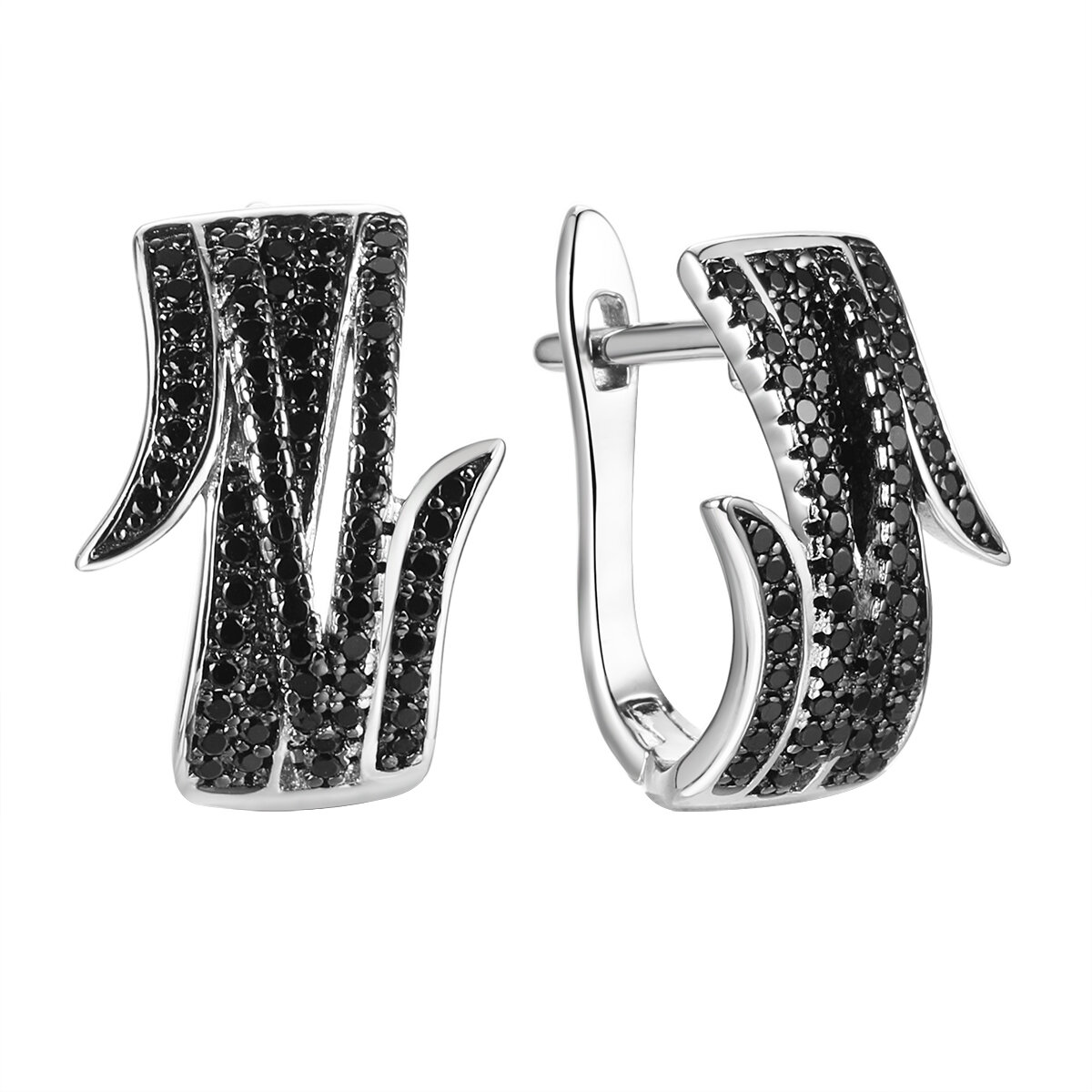 Серьги Silver WINGS, серебро, 925 проба, нанокристалл