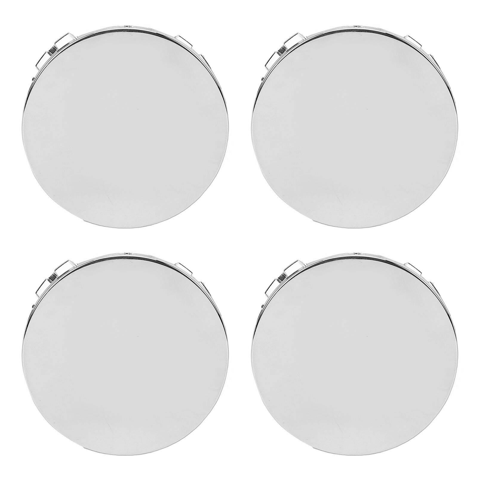 4 колпачка для колесных дисков, внешний диаметр 57 мм, ABS-пластик, для замены на Model 3, гальваническое покрытие.