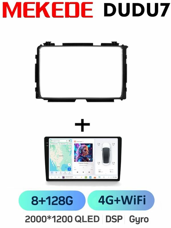 Магнитола 9" Mekede DUDU7 8/128 Gb для Honda Vezel HR-V HRV 2015-2018 carpay Android