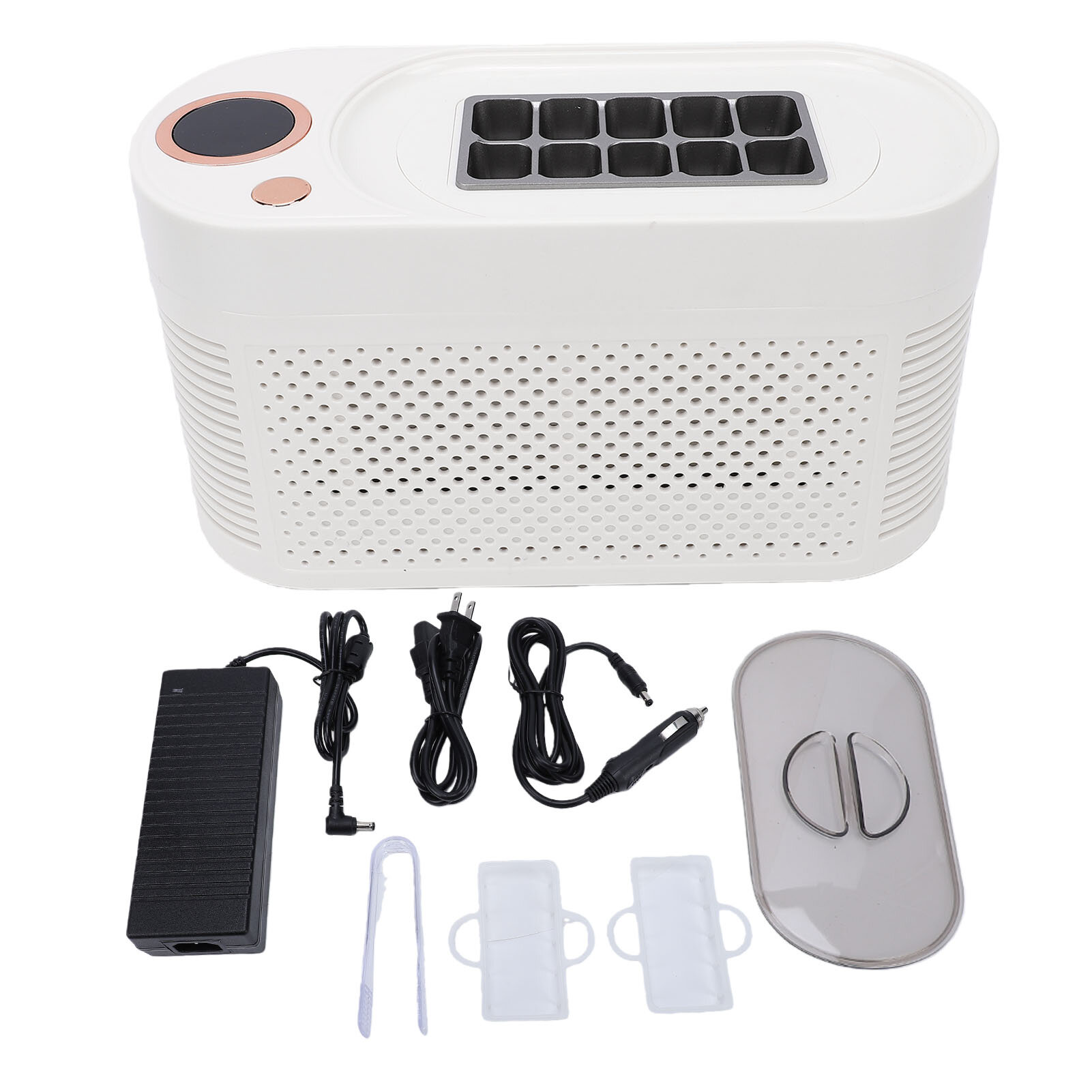 Мини-льдогенератор для столешницы, 10 кубиков льда за 15 минут, портативный автоматический прибор для дома, кемпинга, офиса, бара, вечеринки, автомобиля, вилка стандарта США.