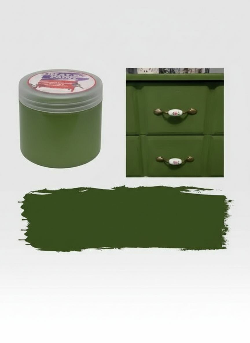 Краска меловая для мебели и декора, Лесной мох, 500гр Chalky Paint